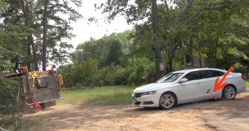 Axe Falling Off Fire Truck | Texarkana Today