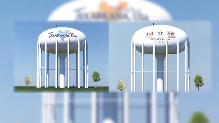 New Water Tower Logo on City Council Agenda Tonight | Texarkana Today