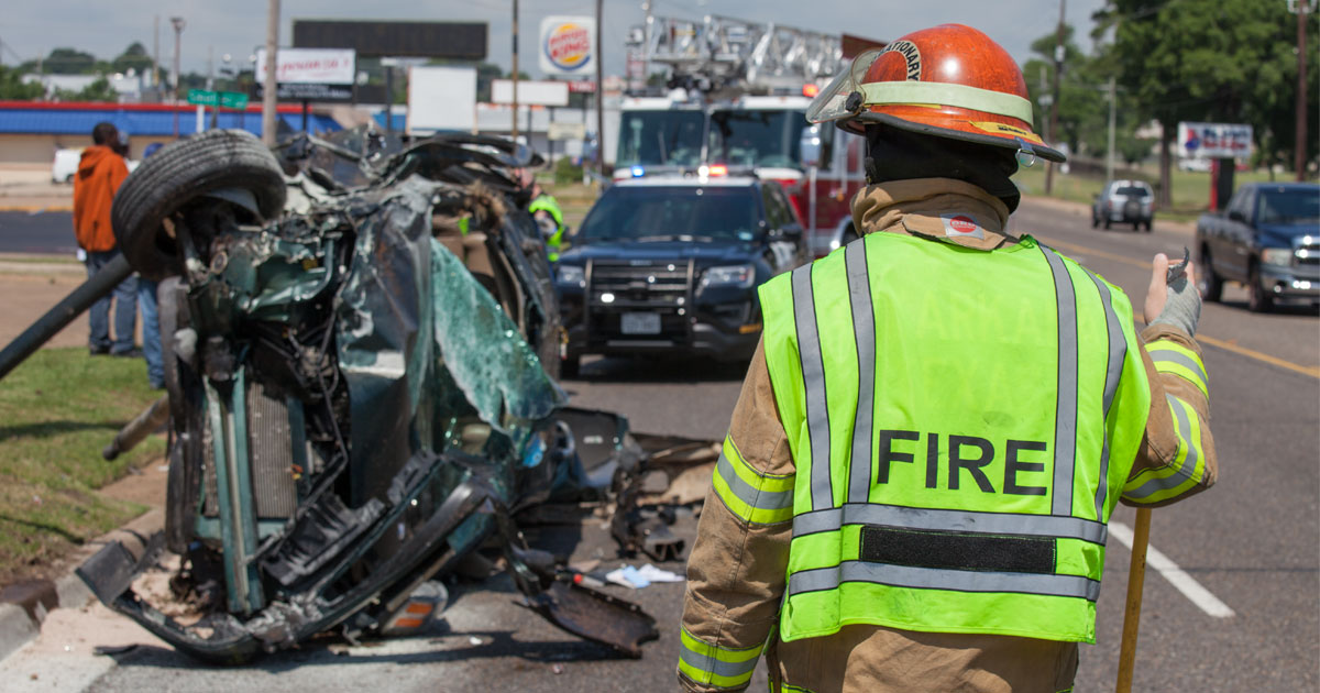 Rollover accident crashes into three parked vehicles | Texarkana Today