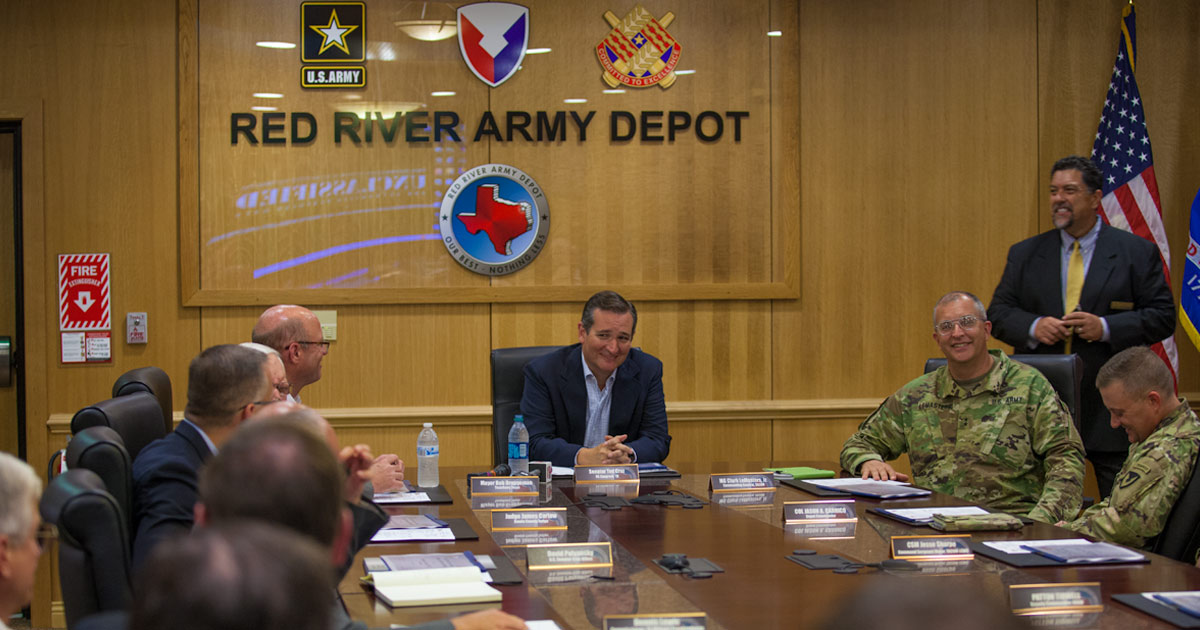 Senator Ted Cruz visits Red River Army Depot | Texarkana Today