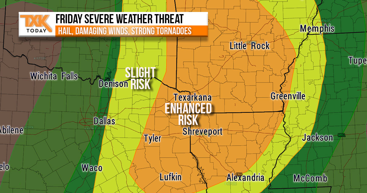 Severe weather possible Friday | Texarkana Today