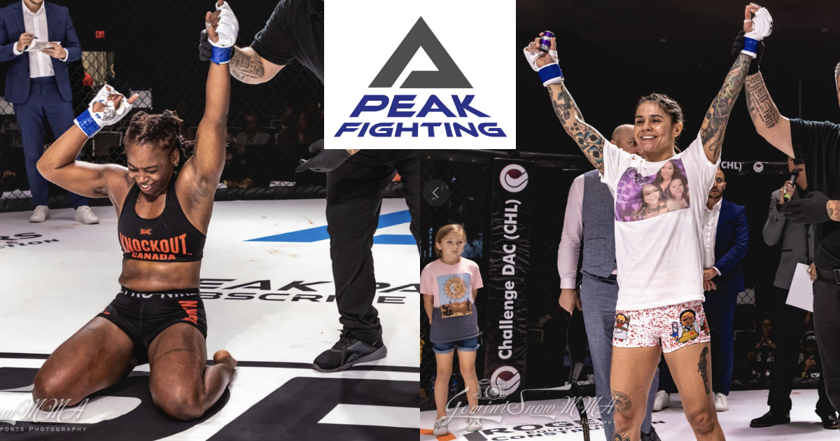 Coates and Yanez Victorious in Peak Fighting's First All-Female Double ...