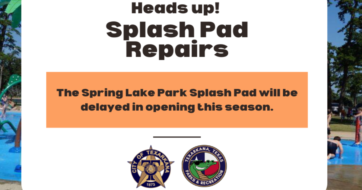 The Spring Lake Park Splash Pad will be delayed in opening this season ...