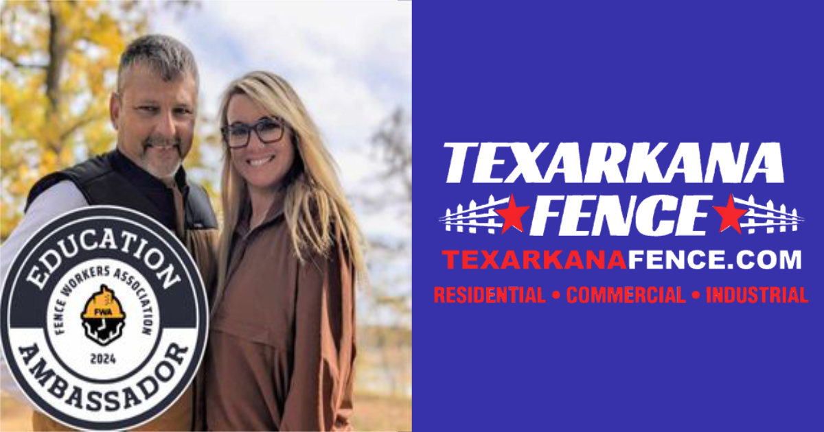 Texarkana Fence & Access Control LLC Congratulates Keith Pace on ...