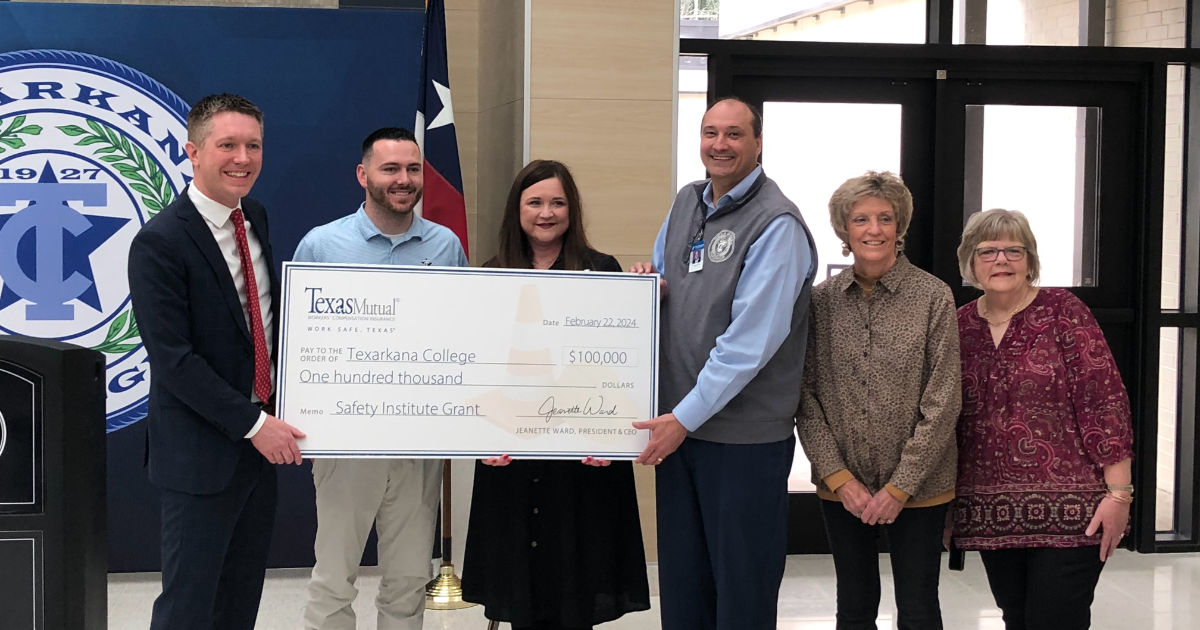Texarkana College Awarded $100,000 by Texas Mutual Insurance Grant for ...